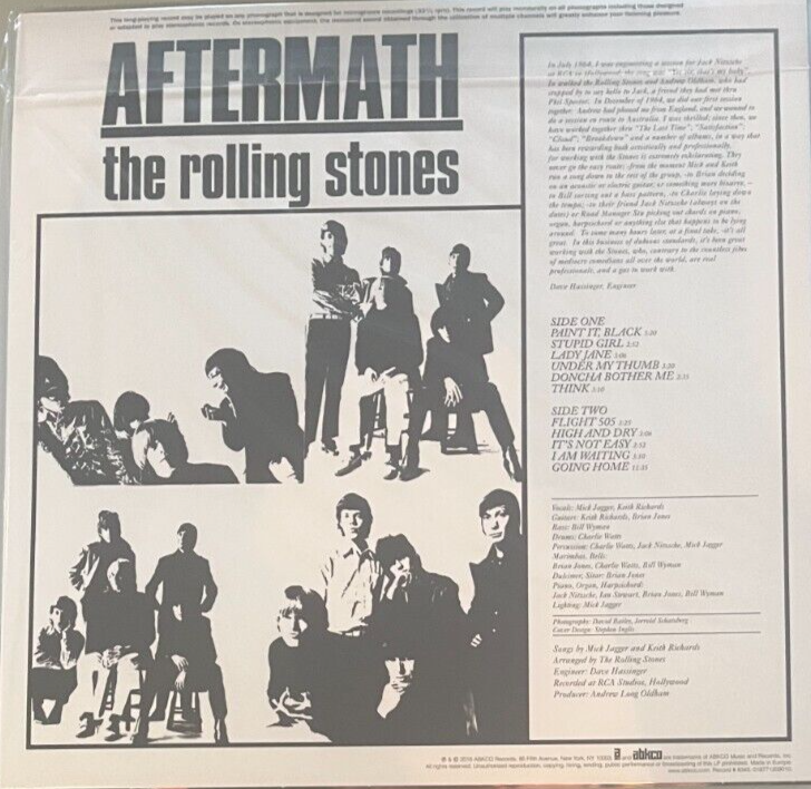 The Rolling Stones, Aftermath US, NEW, Silver Vinyl, Not Sealed, ex ...
