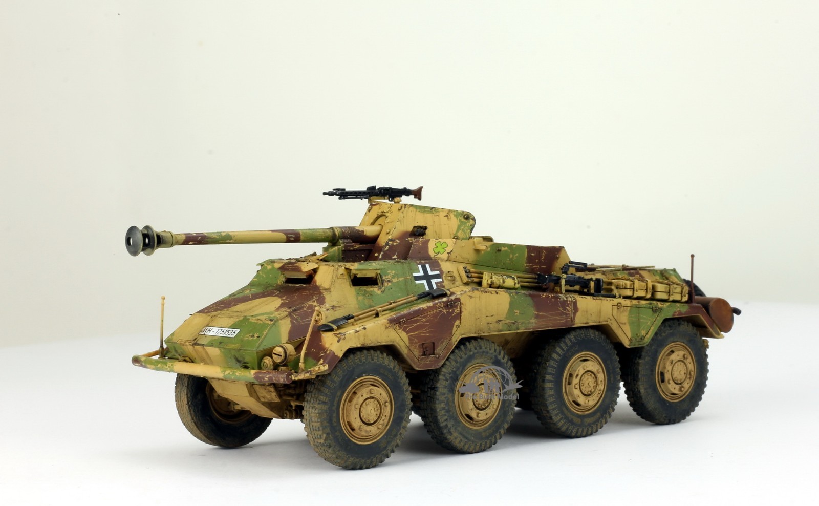 ProBuilt Model 1/35 German Sd.Kfz.234/4 “Pakwagen” Armored Car w/Full ...