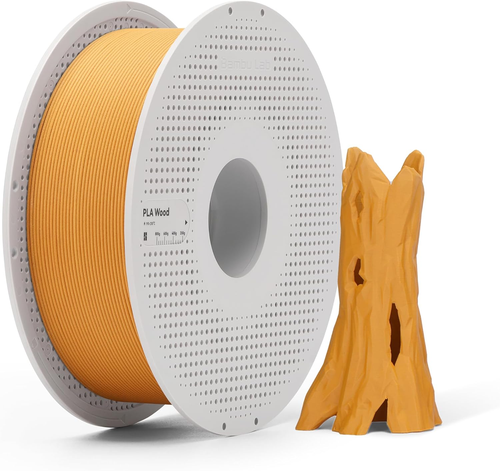 Bambu Lab PLA Wood 3D Printer Filament, 1.75Mm Filament with Real Wood ...