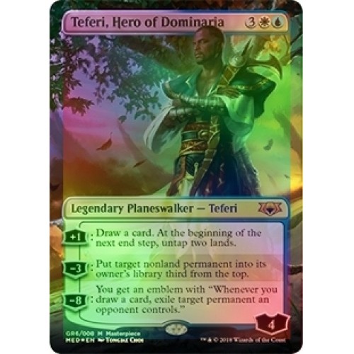 Foil Teferi, Hero Of Dominaria M/NM Magic MTG Masterpiece Series ...