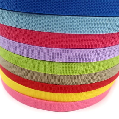 15mm Polypropylene Webbing - Heavy Duty Tape in 17 Colours for Bags ...