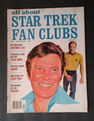 "ALL ABOUT STAR TREK FAN CLUBS" MAGAZINE" 1977 "SPOCK" LENARD NIMOY ...