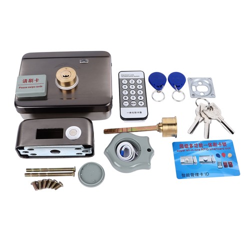 ID Card Lock Integrated Structure Silent Battery Lock Safe Sensitive ...