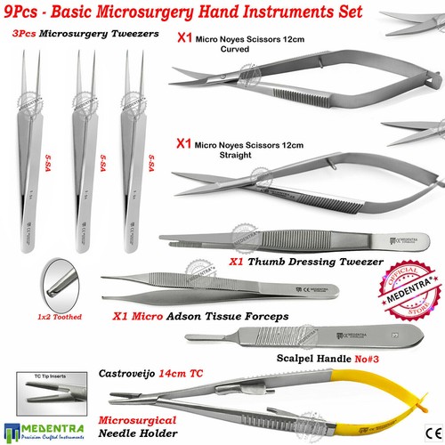 Microsurgery Instruments Dental Small Animals Surgery Hand Tools Set | eBay