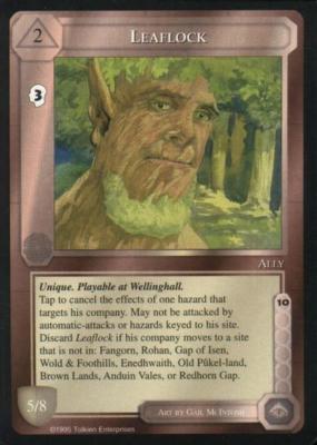 MECCG: Leaflock [Ungraded] The Wizards Black Border Middle Earth ICE ...