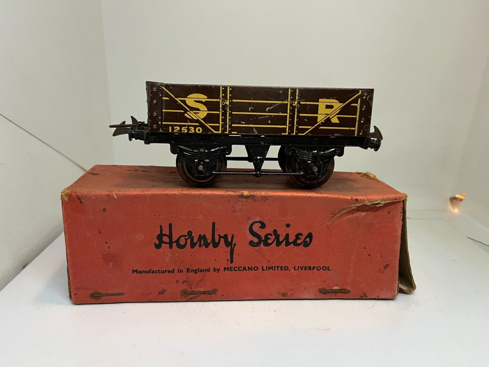 Hornby Series O Gauge Prewar W603 No. O Open Wagon SR 12530 Brown Boxed ...