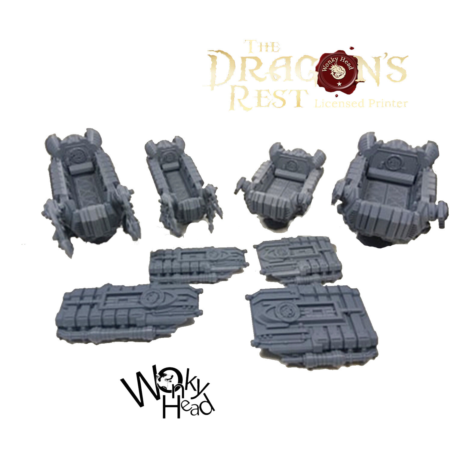 Sci fi Boarding pods, dragons rest, tabletop terrain, sci fi wargaming ...