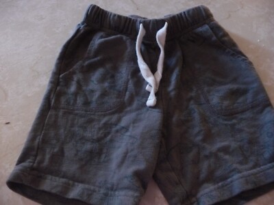 BOYS SIZE 4T SHORTS ELASTIC WAIST WITH DRAWSTING IN GRAY WITH POCKETS ...