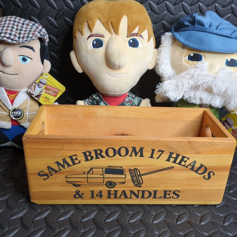Only Fools and Horses Plushes Del Boy Rodney and Uncle Albert In Trough ...
