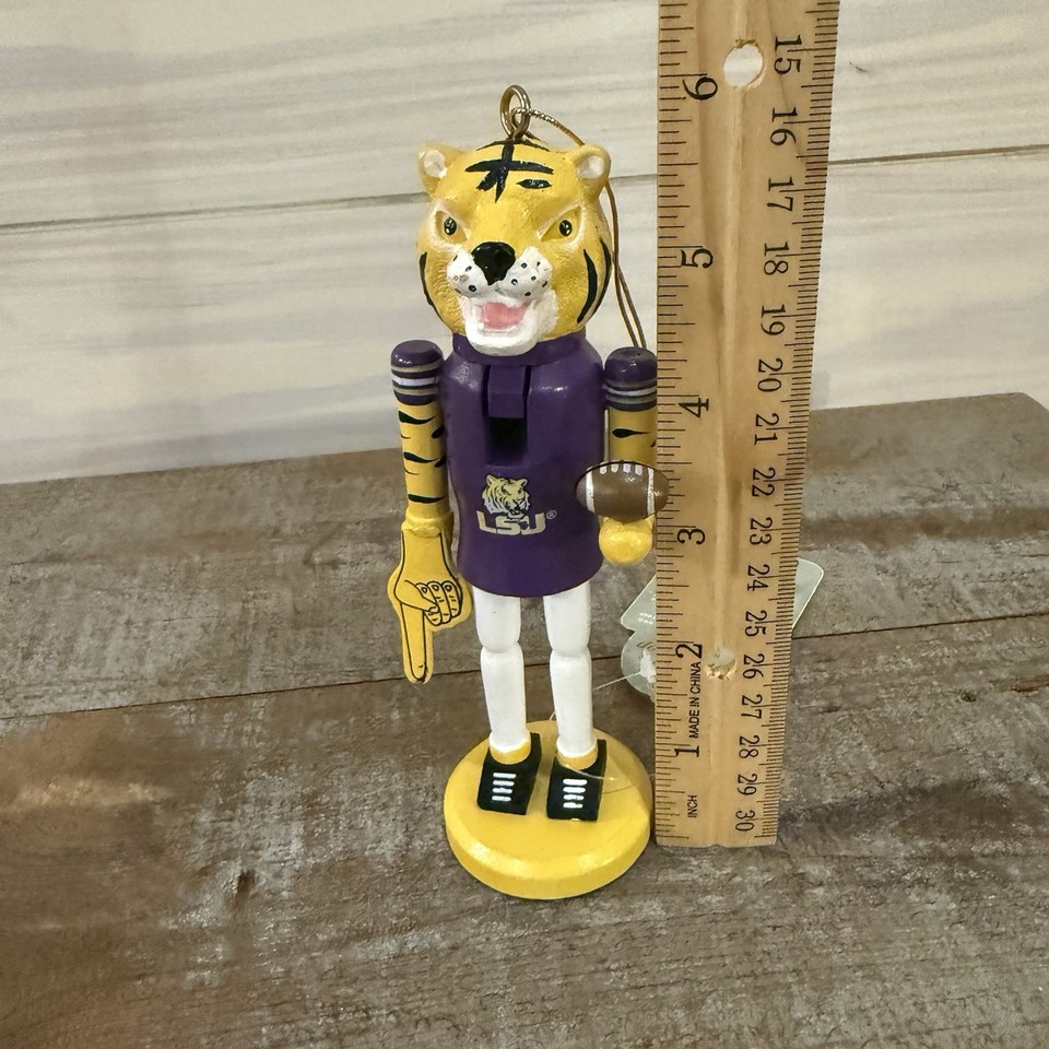 LSU Tiger Nutcracker Christmas Ornament 2014 Mike the Tiger Collegiate ...