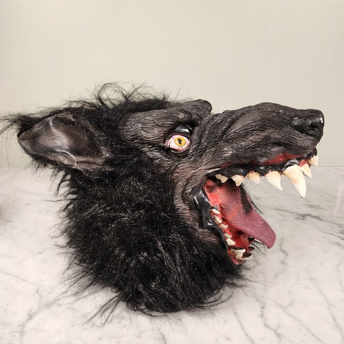 Vintage 80s/90s Werewolf Latex Mask Hairy Beast Head Horror Prop ...