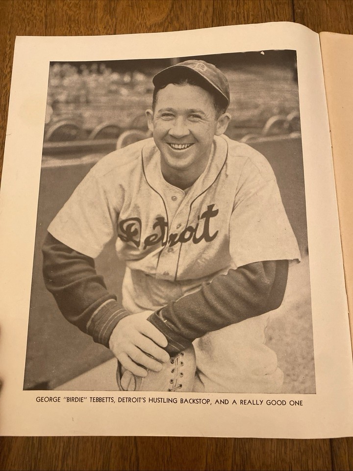 1942 April Baseball Magazine Ebbets Field George Tebbets, Jimmy Brown ...