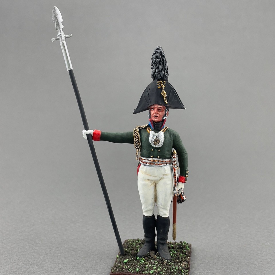 Painted Russian Officer metal figure 60 mm, Semyonovsky Life Guards VID ...