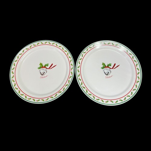 Hallmark The Polar Express Believe Bell Christmas Dinner 10" Plate Set ...