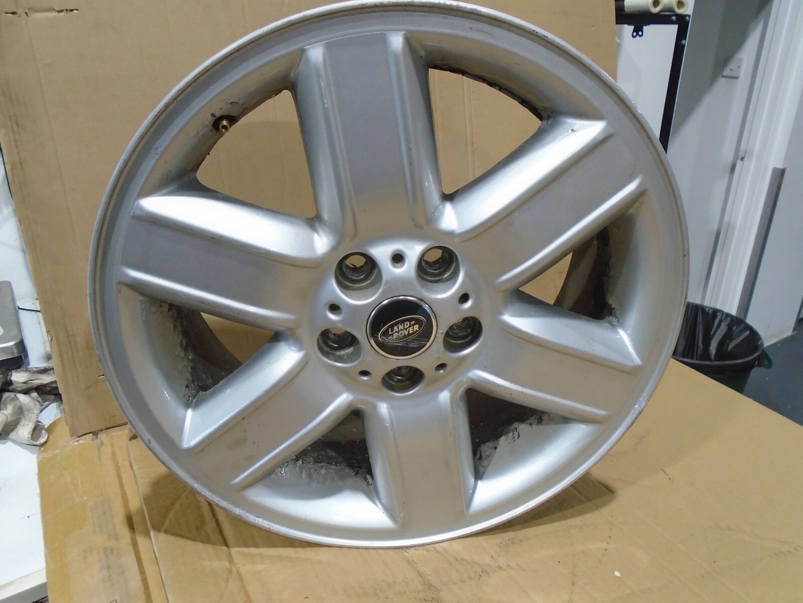 range rover vogue L322 19 inch 6 spoke silver sparkle alloy wheel ...