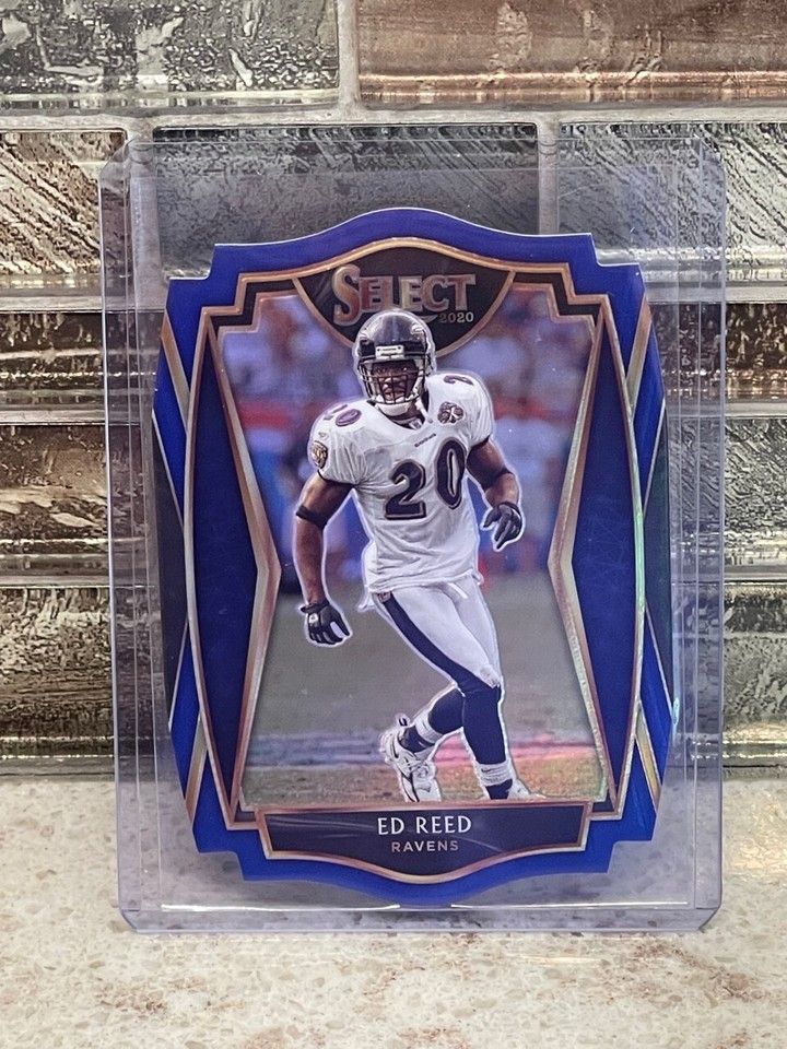 ED REED ~ 2020 Select Premier Level Blue Prizm #137 PWE Die Cut | eBay