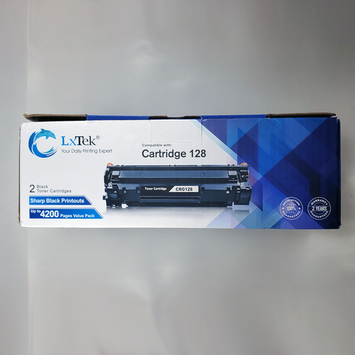 LxTek 2 Pack Black Toner Cartridges CRG128 Canon, 2022 Expiration Date ...
