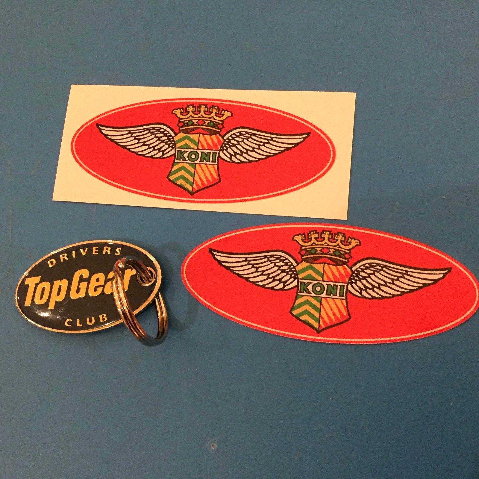 KONI Classic Retro Race Rally Oval Car Stickers Decals 95mm 2 off | eBay UK