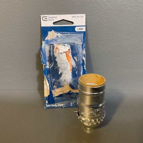 3-Way Brushed Nickel Turn Knob Lamp Socket 1001 251 581 30699822355| eBay