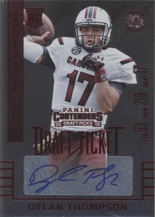 2015 Panini Contenders Draft Picks - Autographs Dylan Thompson #262 ...