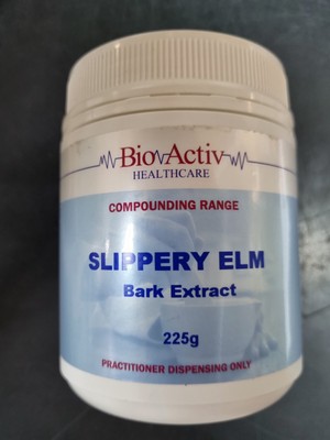 Bio Activ Slippery Elm Bark Extract 225g ** REDUCED PRICE - near due ...