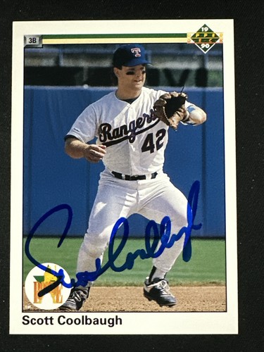 1990 Upper Deck Card / #42 Scott Coolbaugh Rookie, Texas Rangers ...
