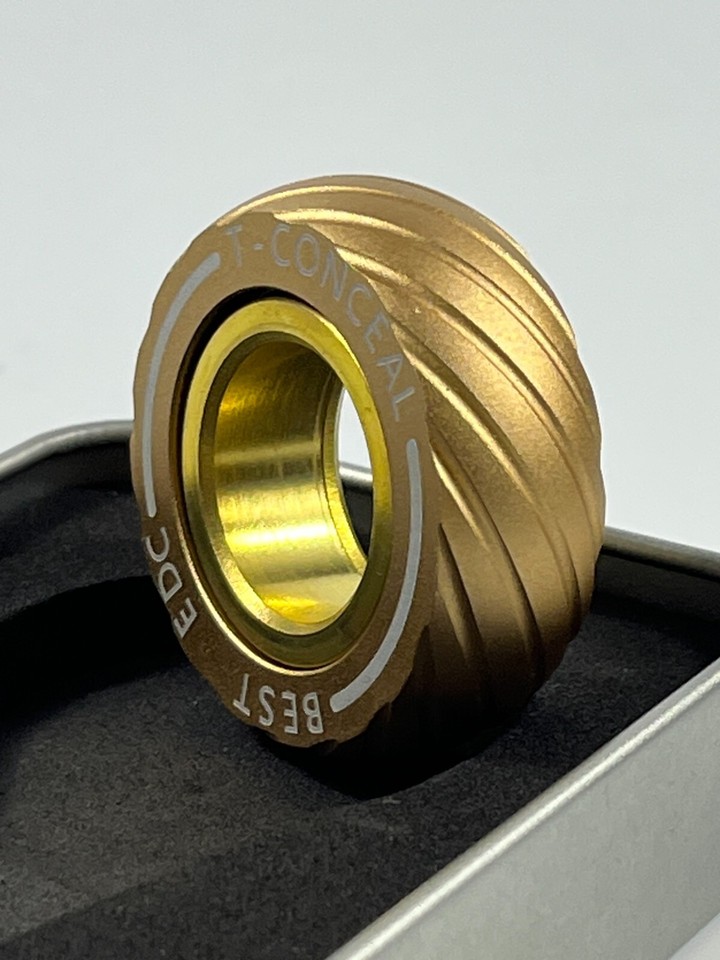 EDC Mechanical Motorcycle Wheel tire fidget spinner clicker Slider ring ...