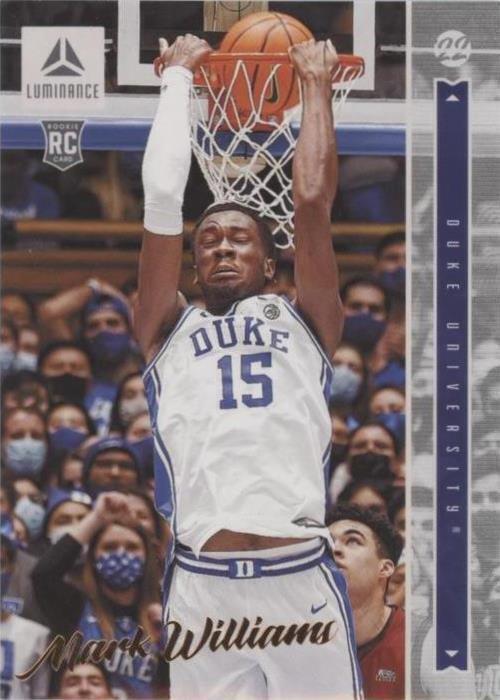 2022-23 Panini Chronicles Draft Picks - Luminance Mark Williams #10 ...