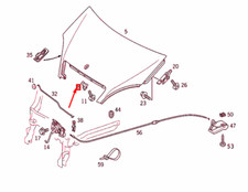 MERCEDES-BENZ VITO W447 Hood Lock A4478800060 2016 OEM for sale online ...