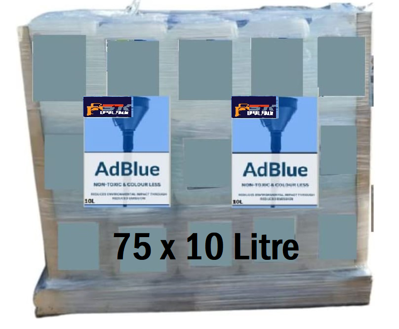 AdBlue Pallet of 75 x 10 Litre With Pouring Spouts Diesel Fuel Additive ...