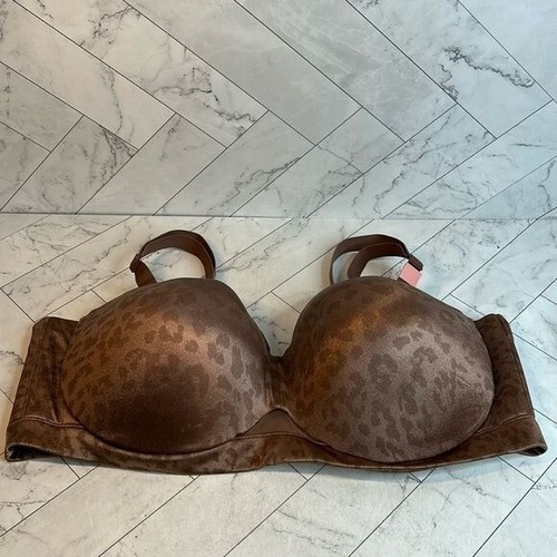 NWT NWOT Cacique Lane Bryant Womans Bra Brown Multiway UNDERWIRE SIZE ...