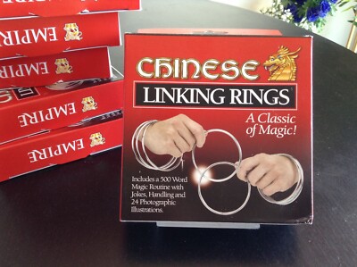 Set of 8 Chinese linking rings magic trick new! | eBay