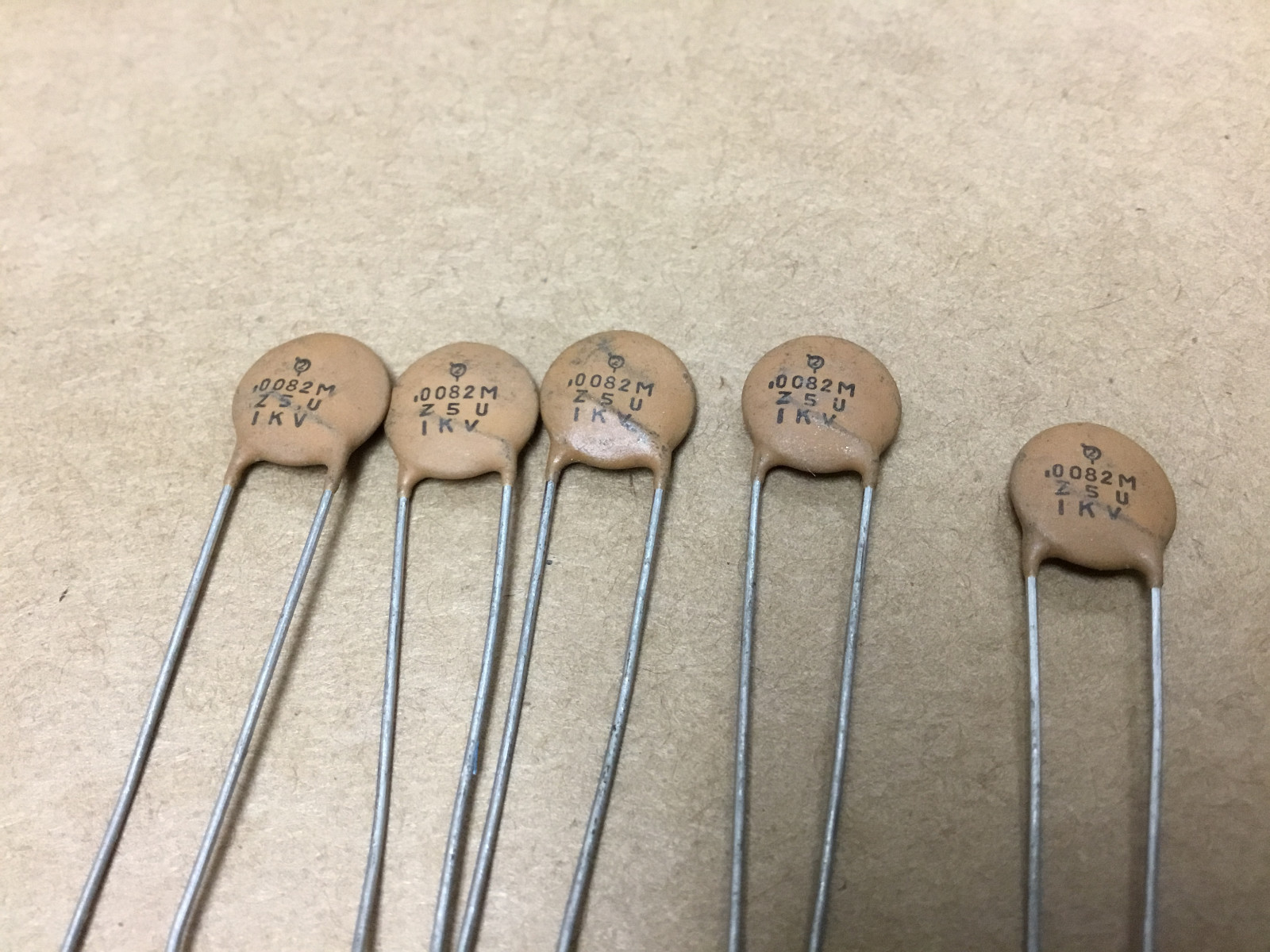 5 PC .0082M 1KV Z5U CERAMIC DISC Capacitor SPRAGUE | eBay