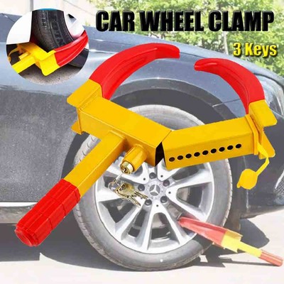 Wheel Lock Clamp Claw Boot Tire Trailer Truck Car Boat Towing Anti ...
