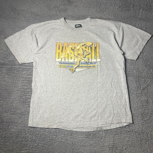 Vintage ESPN Baseball Shirt Mens XL Grey Gray Sports Center USA Made ...