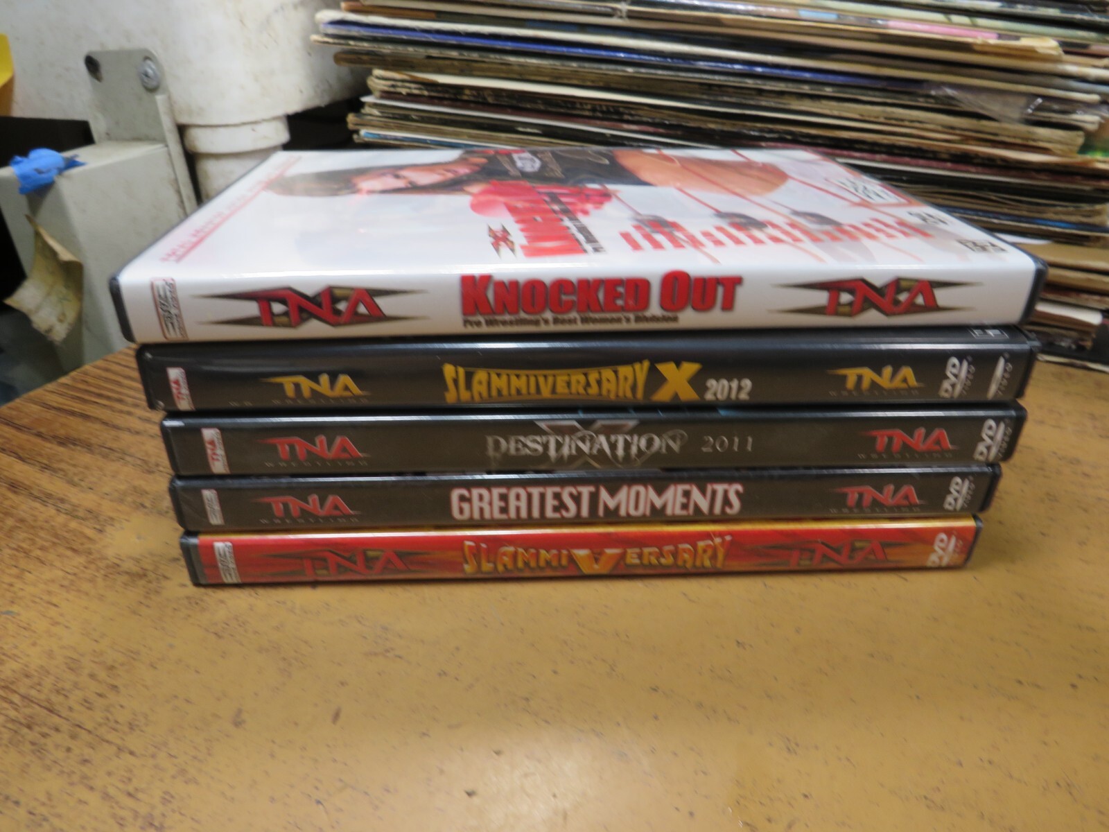 5 TNA Wrestling DVDS Slammiversary 2007 2012 Knocked out Greatest ...