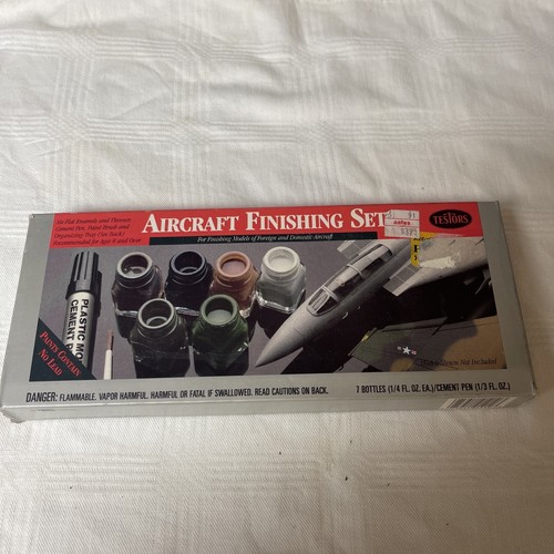 New Sealed Testors Aircraft Finishing Set Hobby Model Paint Set #9121 ...