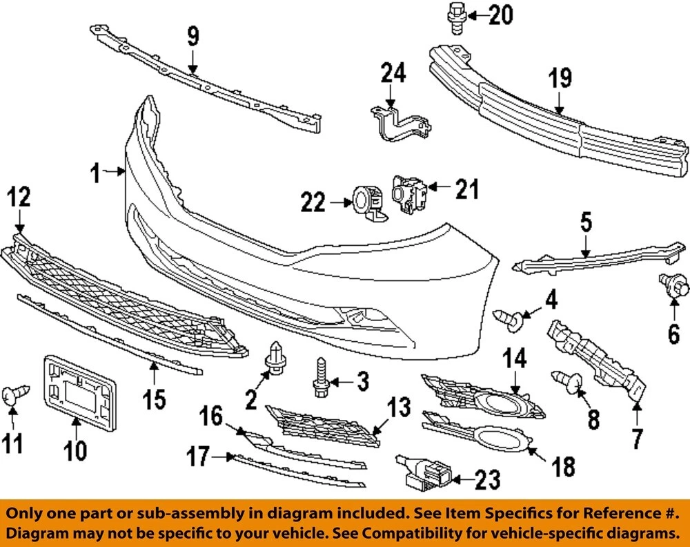 71105-THR-A50 Genuine Honda Lower Grille, Front, 44% OFF