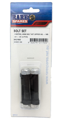 RARE SPARES Upper Control Arm Bolt Kit BKU1003 For HQ-WB LH-UC Torana ...