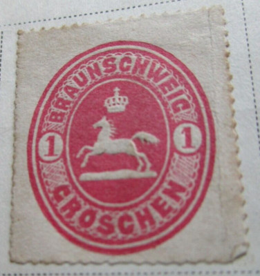 Brunswick 1865 Stamp 1 Croschen MH Rare StampBook3-141 | eBay