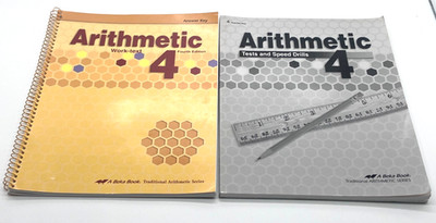 Abeka Arithmetic 4 4th Edition Keys Work Text + Tests and Speed Drills ...