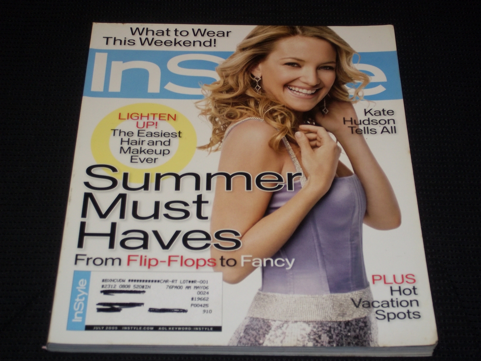 2005 JULY INSTYLE MAGAZINE - KATE HUDSON FRONT COVER FASHION - L 7797 ...