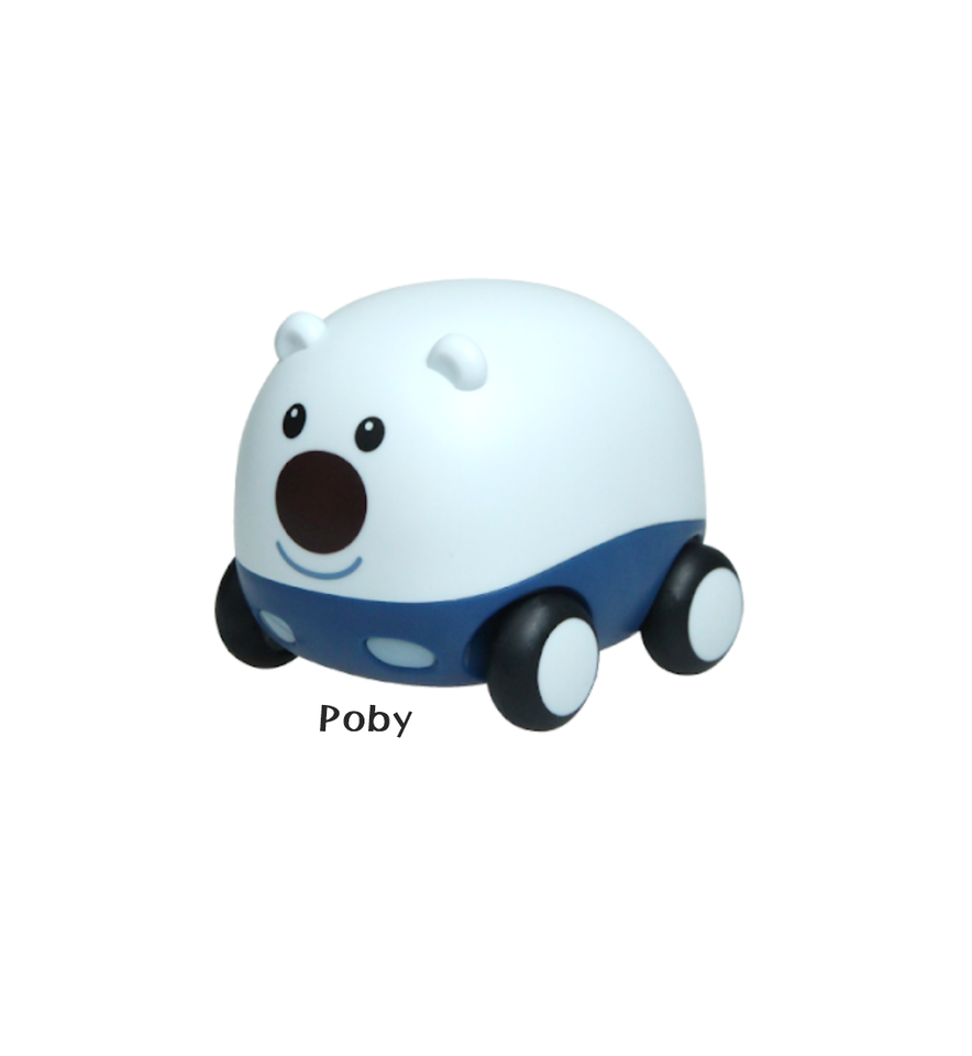 Authentic PORORO Toy Penguin Character Mini Music Car Round shaped Kids ...