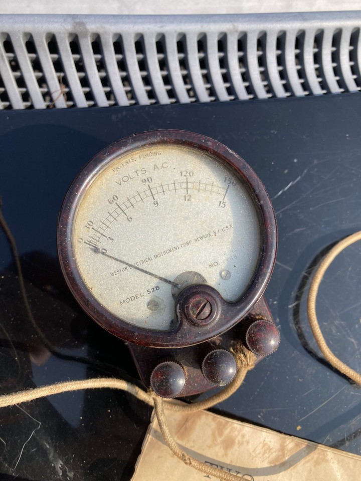 3 Vtg Weston Electrical Instrument USA Volt Meter Models 489, 506, 528 ...