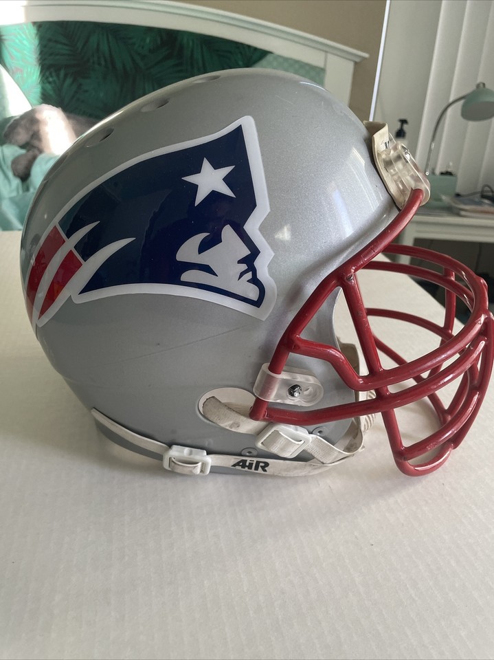 New England Patriots full size, Adams football helmet and set of number ...