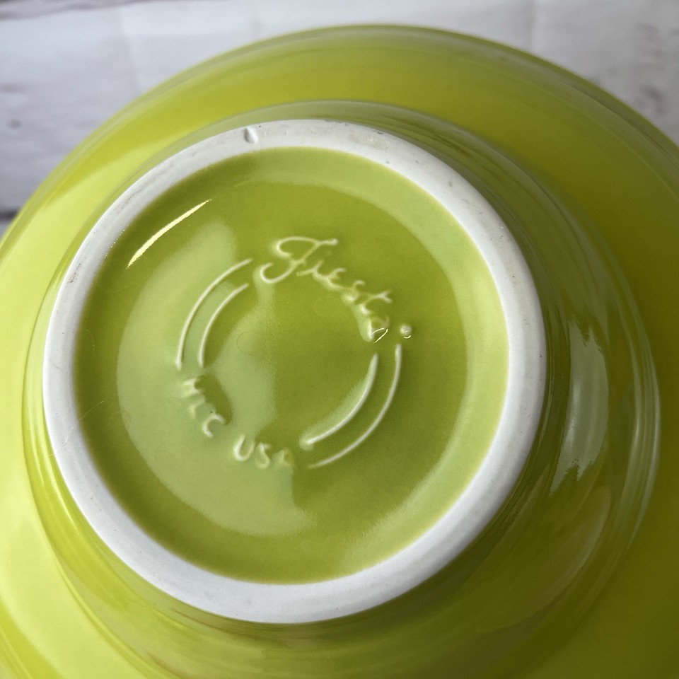 Fiestaware Retired Lemongrass Signature Serving Bowl 10" | eBay