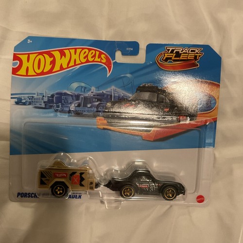 Hot Wheels Track Fleet Porsche 911 Off-Roader 1:64 Diecast Car Trailer ...