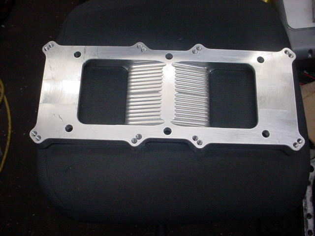 6v-71 6V71 Blower Supercharger Carb Adapter for Holley Weiand BDS BBC ...