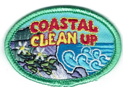 Girl Boy Cub Beach COASTAL CLEAN UP Pick Tide Patches Crests Badges ...