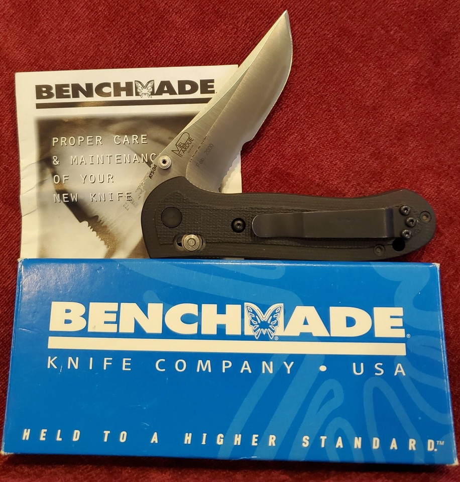 BENCHMADE MEL PARDUE FEB 2000 KNIFE OF THE MONTH 720-02/00 NEW IN BOX ...